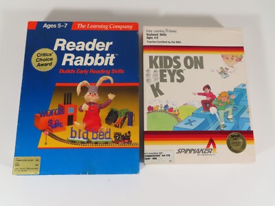 C64 / 128 Commodore Games Reader Rabbit & Kids on Keys Learning ...