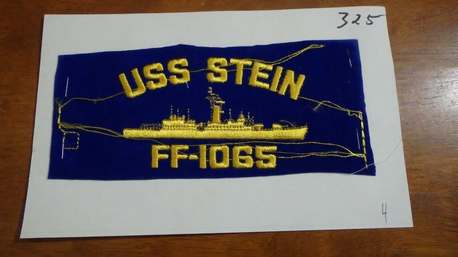 US NAVY USS STEIN FF-1065 SALESMAN COPY PATCH BX SP 325 | eBay