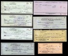 8 x Random Licensed REPRO Elvis Presley Checks $175 - $13,500 to & from ...