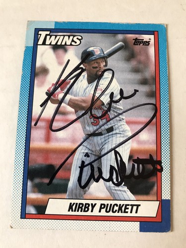 1990 TOPPS SIGNED Autographed # 700 Kirby Puckett HOF Deceased TWINS | eBay