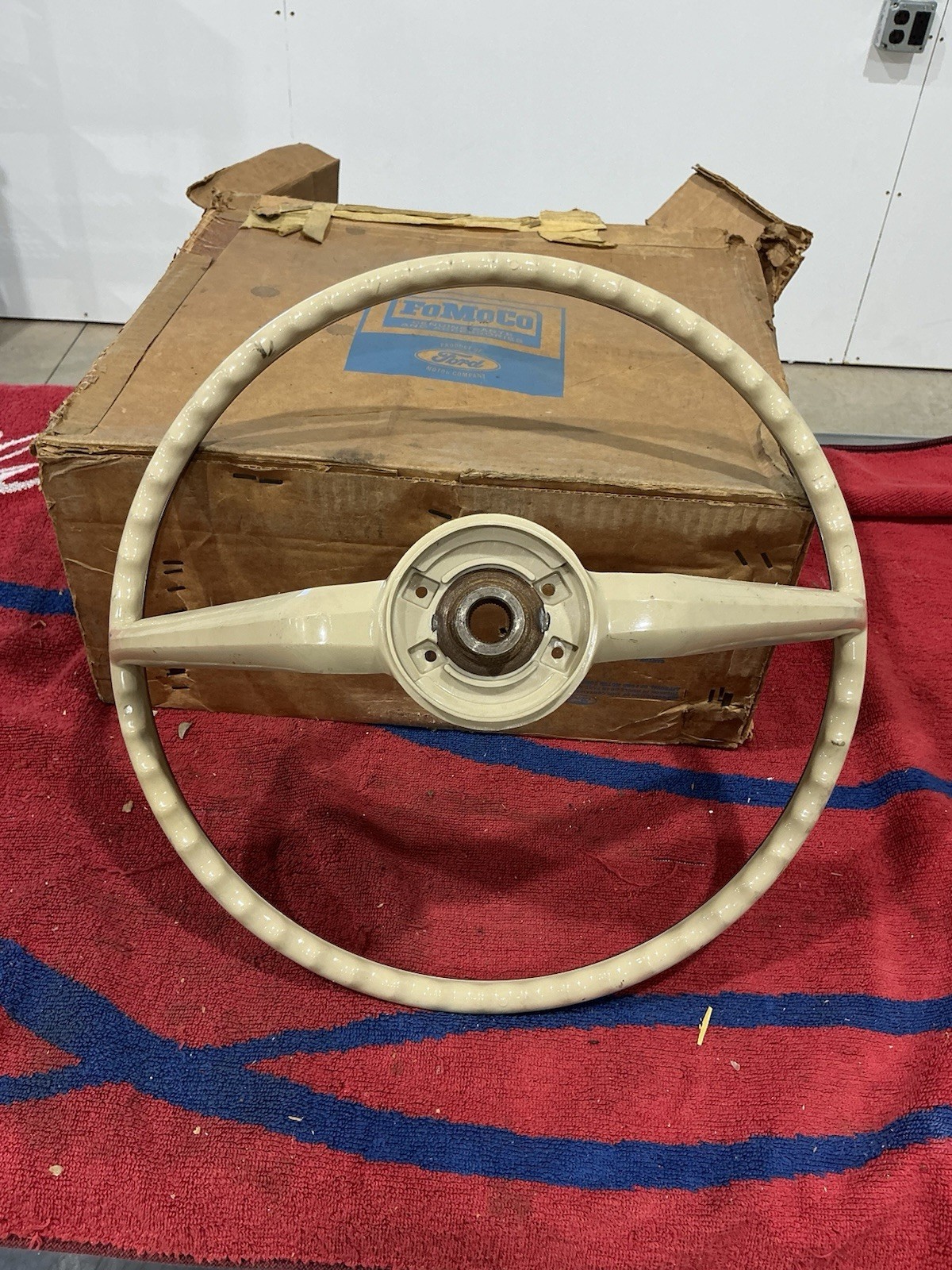 NOS 1966 Mercury Comet Cyclone Woodgrain Steering Wheel Very Rare C6GY ...