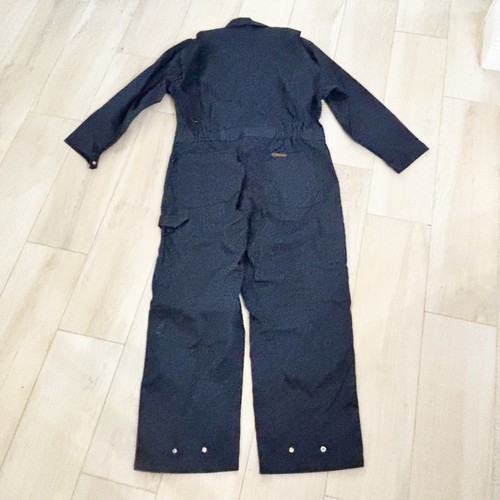 CE SCHMIDT Men’s Navy Blue Durable Coveralls Workwear Zip Front Size L ...