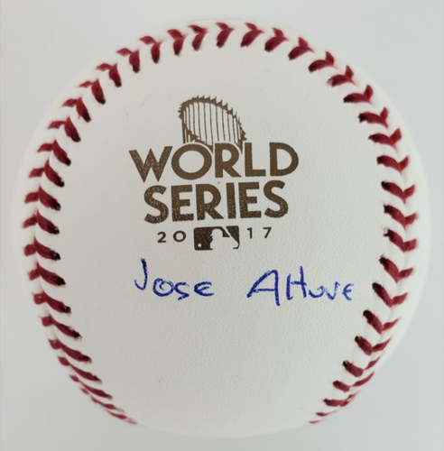 Jose Altuve Signed Official 2017 World Series Baseball (JSA Witness ...