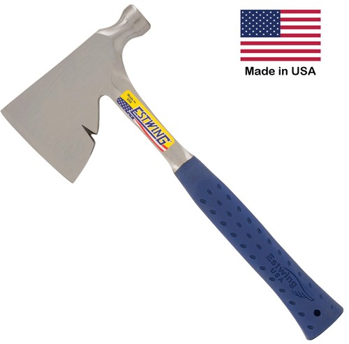 Estwing E3-2H Carpenter's Axe w/Blue Shock Reduction Grip, Smooth Face ...