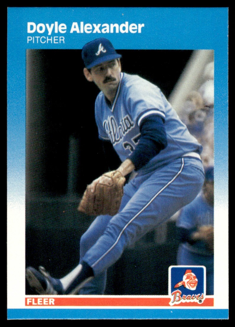 1987 Fleer Doyle Alexander Atlanta Braves #510 | eBay