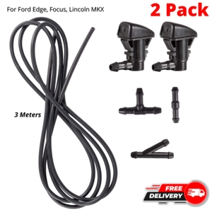 2Pcs Windshield Washer Squirter Nozzle Spray for Ford Edge Lincoln ...