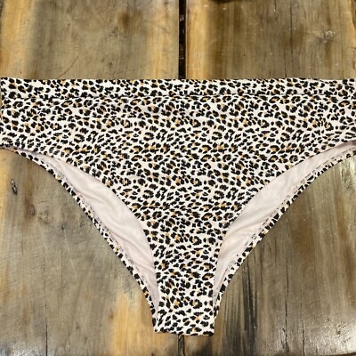 Women’s Xhilaration Animal Print Cheeky Hipster Bikini Bottoms Size 20 ...