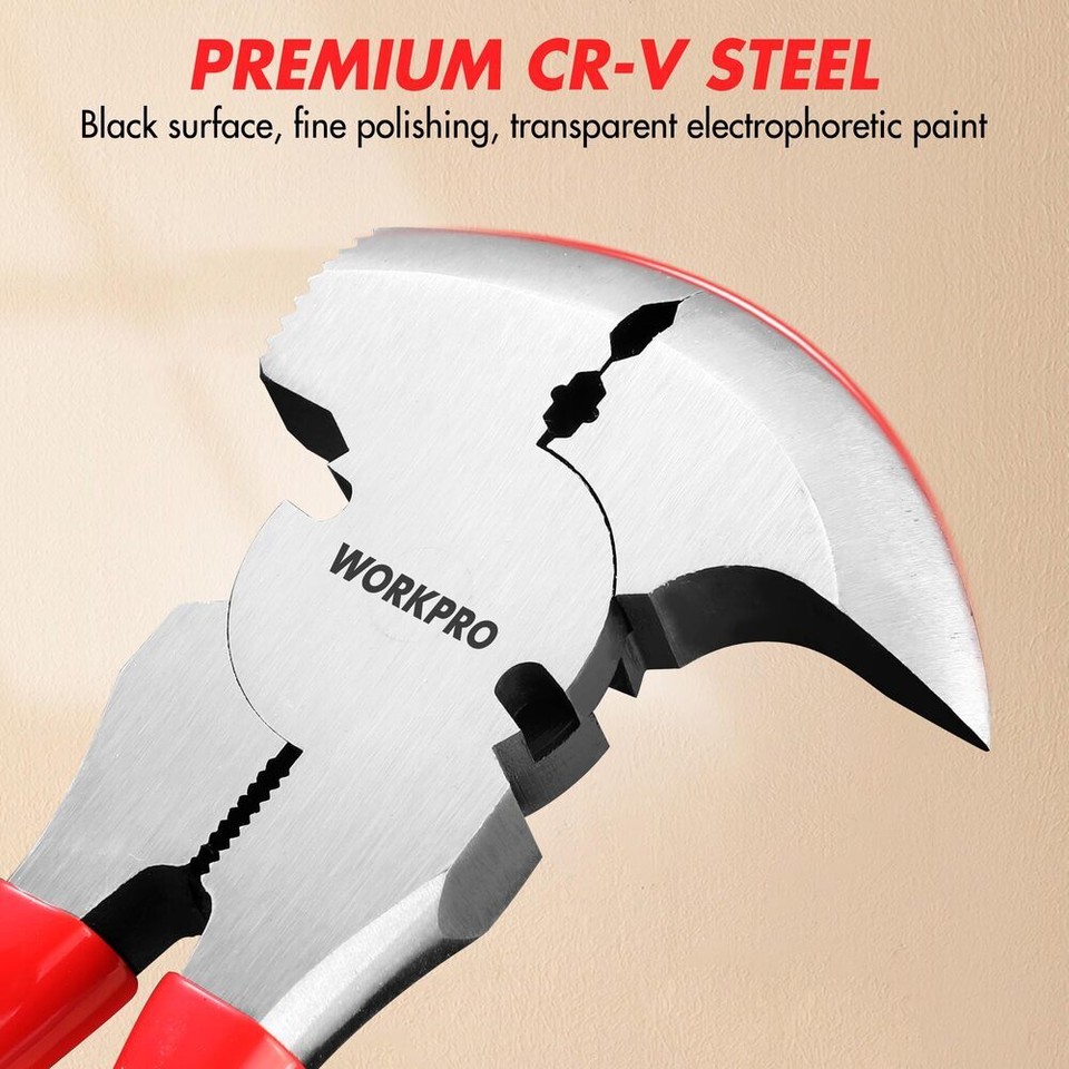 WORKPRO Fencing Pliers Barbed Wire Fence Tools Fence Cutter Nail Puller ...