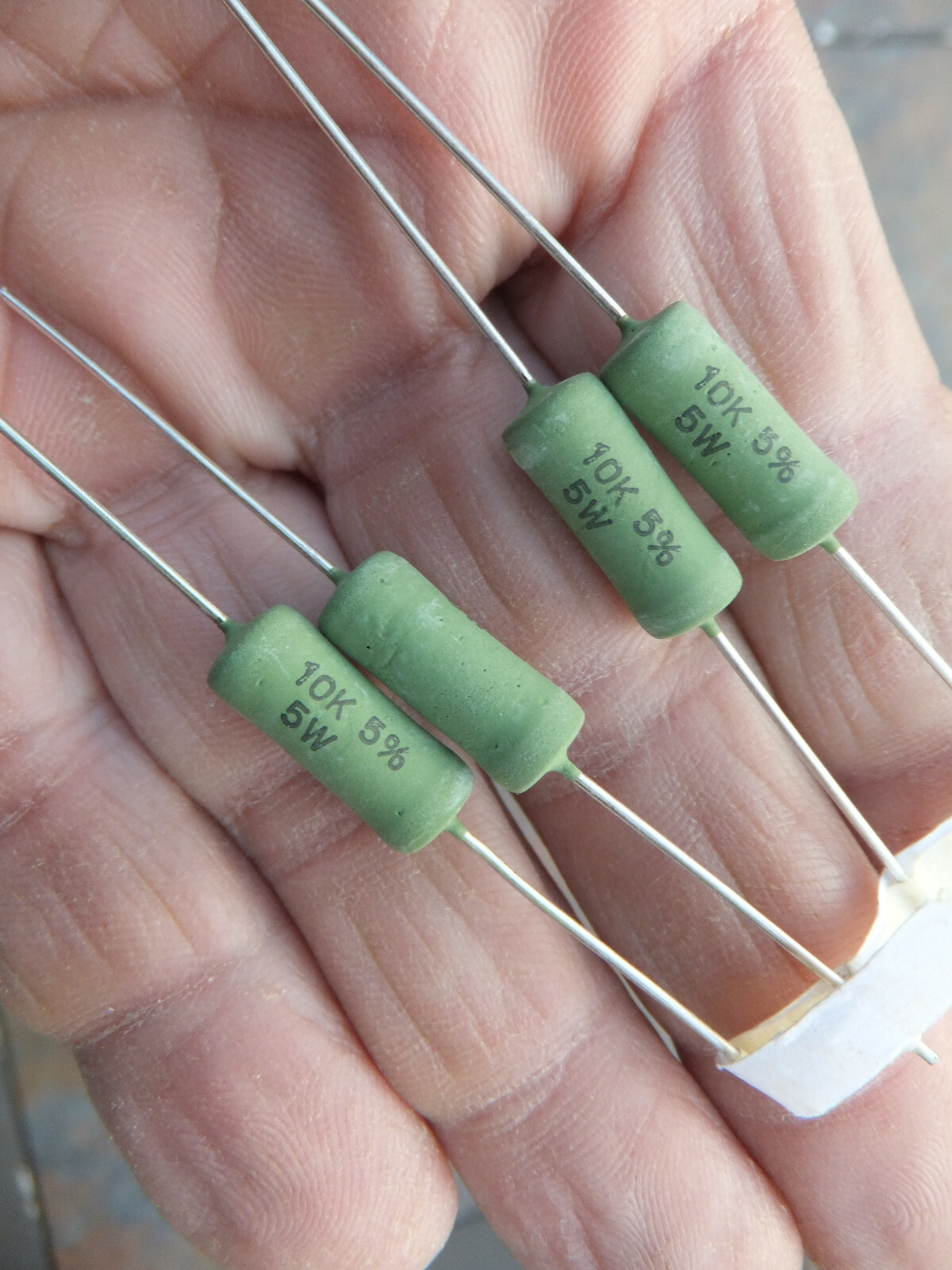 Lot of 4 Vishay 10K Ohm 5W 5% Resistors | eBay