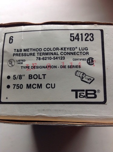 T&B Die 106 Drilled Terminal Lug | eBay