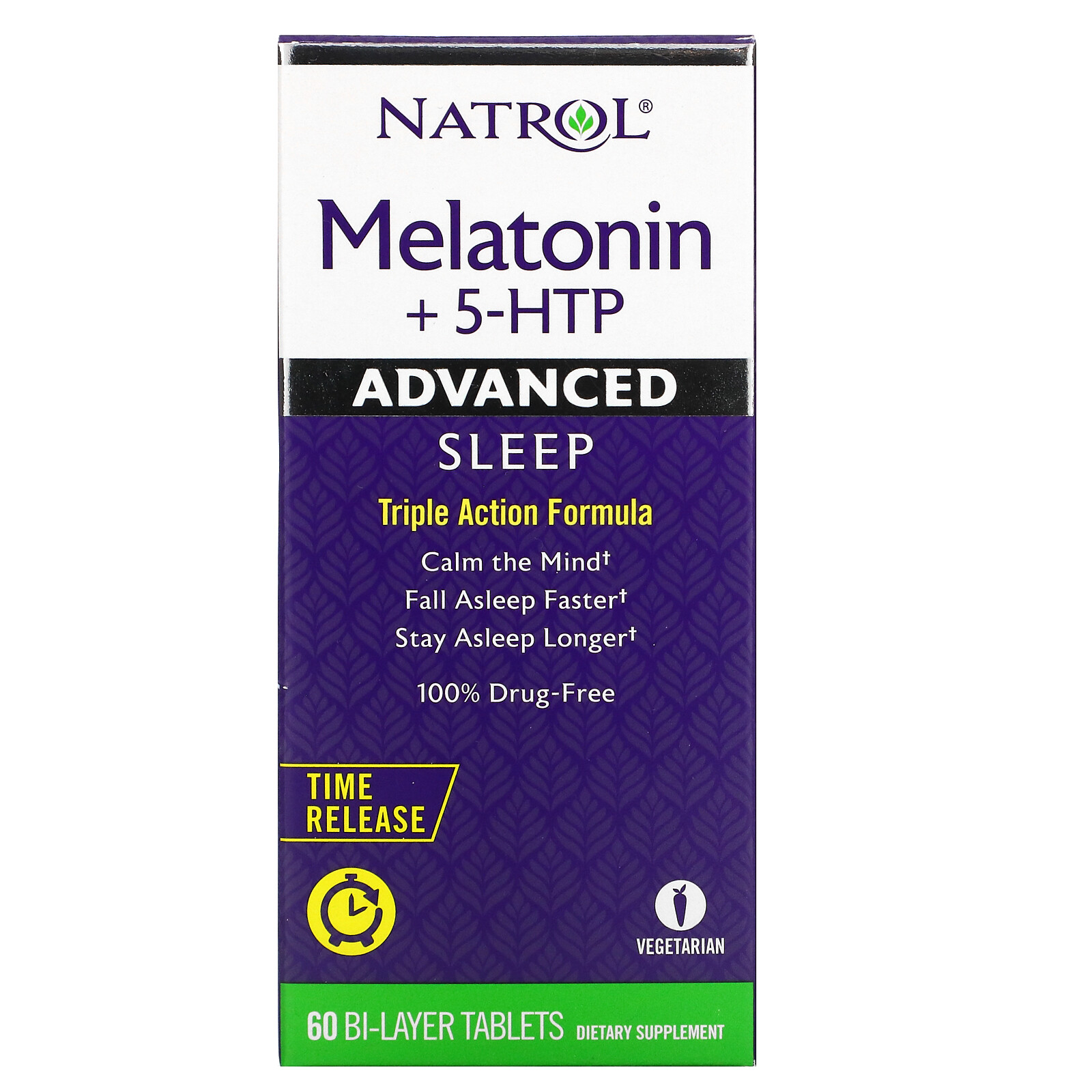 Melatonin + 5-HTP, Advanced Sleep, 60 Bi-Layer Tablets | eBay