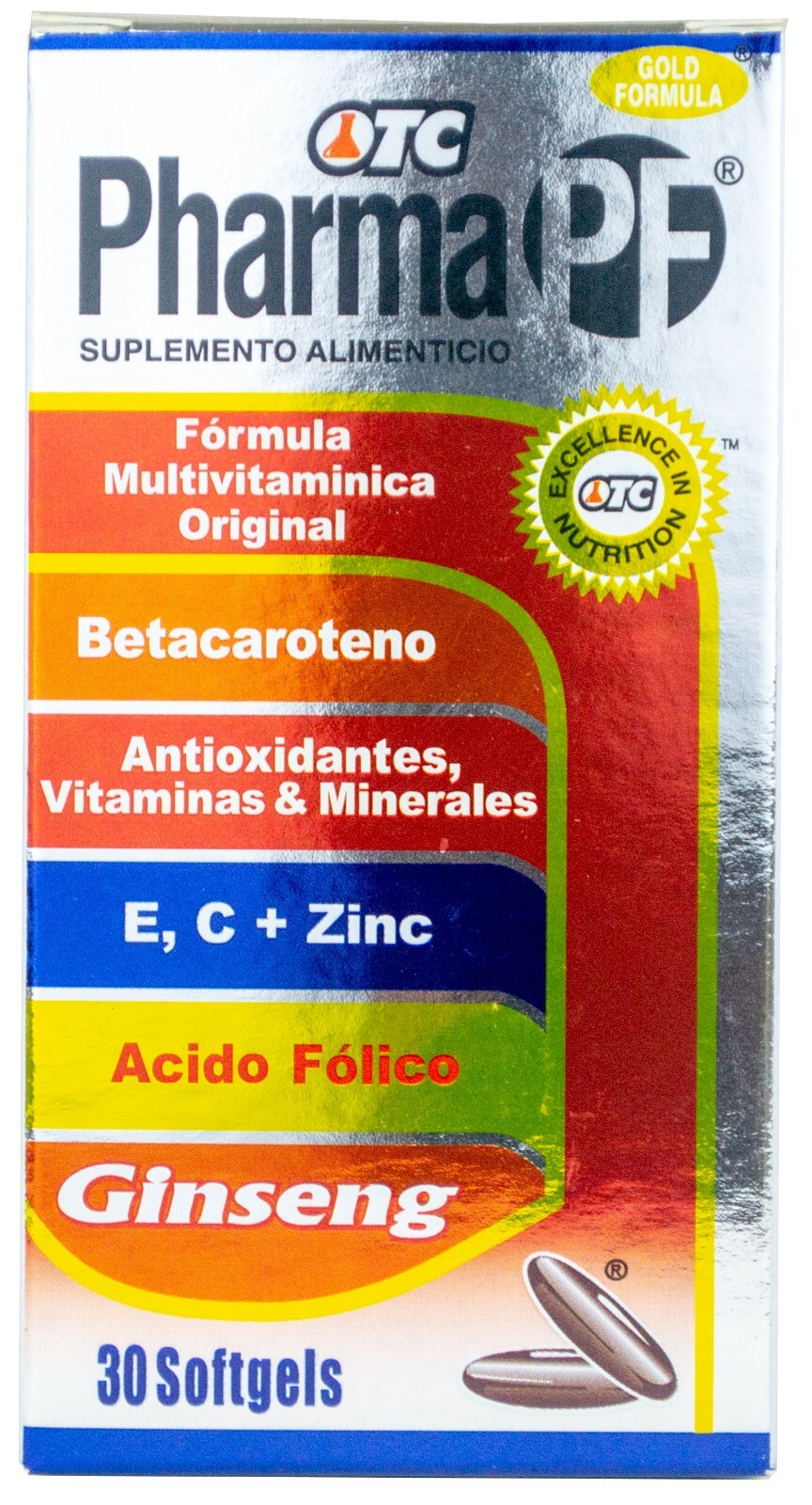 PHARMA PF Multi-Vitamin Dietary Supplement, 30 Softgels, Exp. October ...