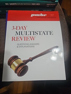 PMBR Supplemental Bar Review 3 Day Multistate Review Q & A Explanations ...