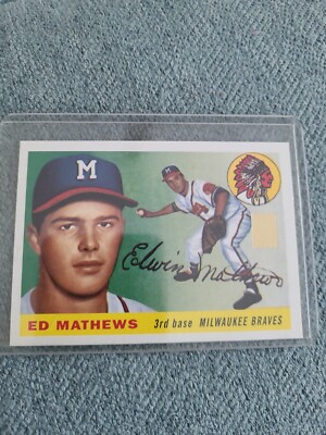 Edwin Lee Mathews Jr 155 Topps Baseball Card 2000 MINT REPRINT | eBay