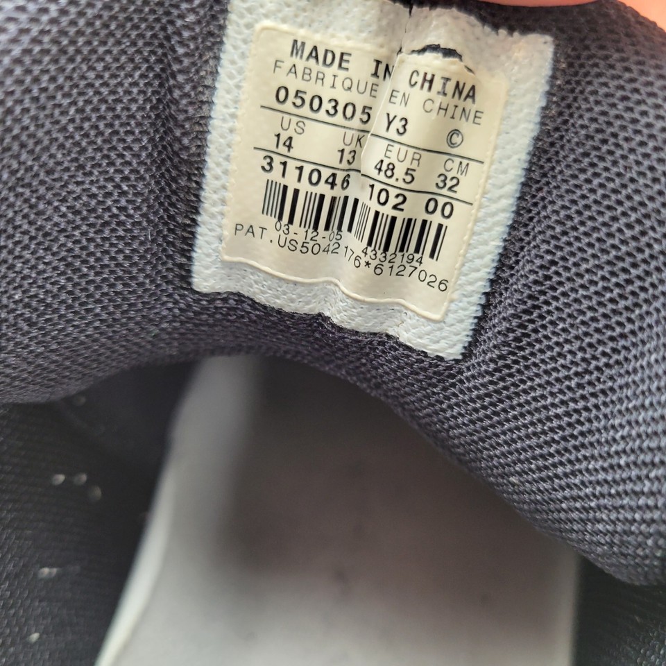 Nike Air Jordan Dub Zero White Mens Size 14 Black Blue Laser Cut 311046 ...