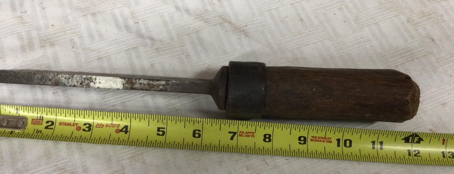 primitive wood handled Spear and Jackson Cast Steel chisel used | eBay
