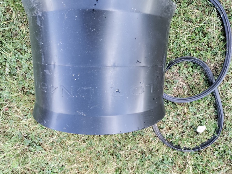 450mm twin wall drainage pipe Coupler and seals, joiner. | eBay UK