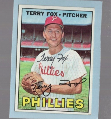 Autographed Terry Fox 1967 Topps Phillies signed | eBay