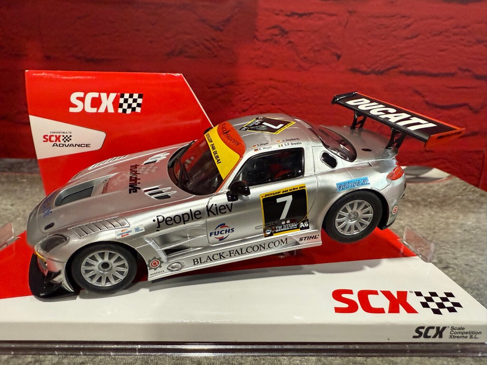 SCX 1/32 Scale ADVANCE 2.0 Mercedes SLS #7 with Hop-up motor & lights ...