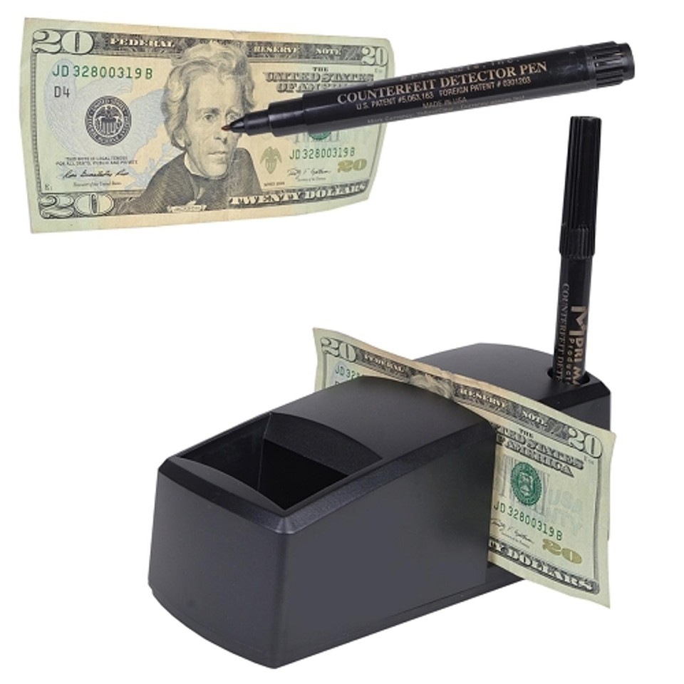 UV Money Checker Light Bill Tester Handheld Counterfeit Detector ID ...