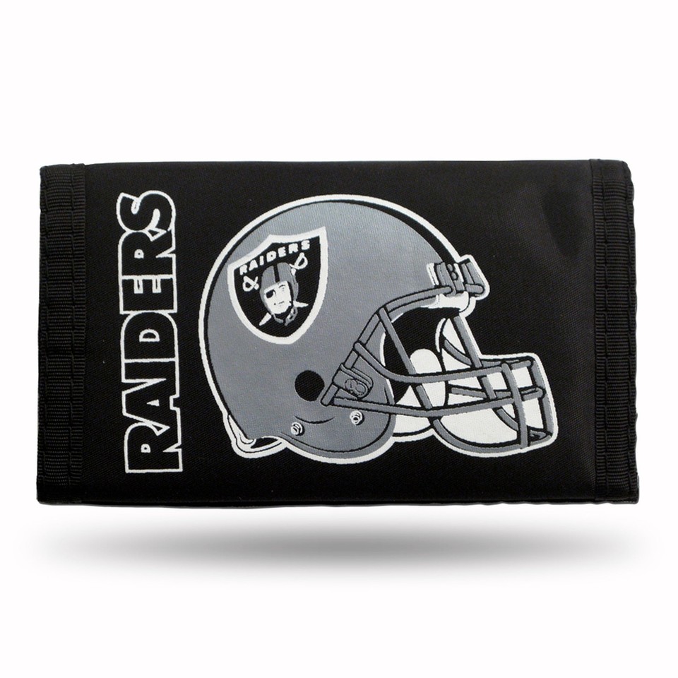 Oakland Raiders Nylon Trifold Wallet | eBay