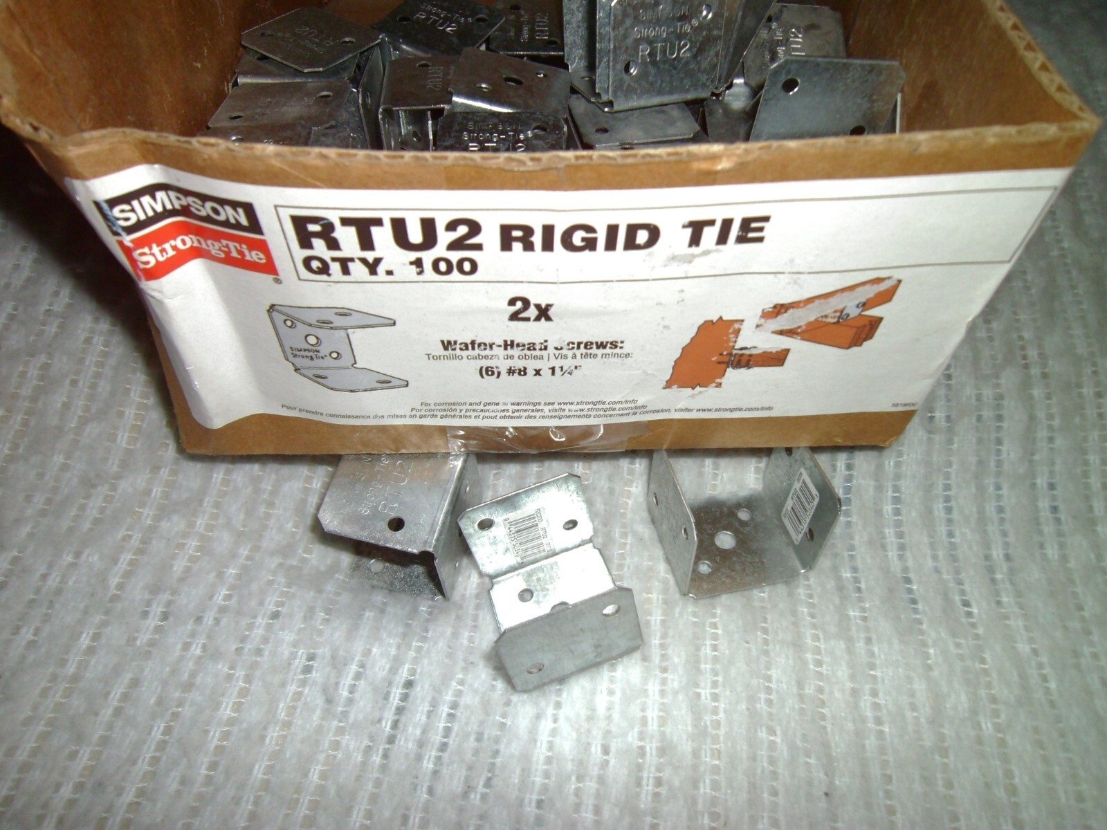 (15) Simpson Strong-Tie Wood 2X Rigid Tie Intersection Connectors RTU2 ...