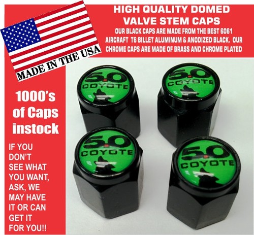 Billet fits Ford 5.0 Green With Coyote Mustang SVT Cobra Shelby GT Stem ...