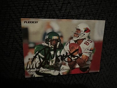 Signed NFL Football Trading Card Autographed Rob Moore | eBay