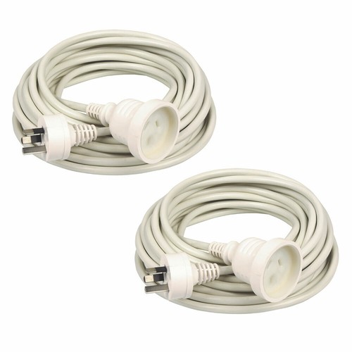 2PK Kensington 5m 10Amp 2400W Power Extension 240V Cable Cord AU/NZ ...