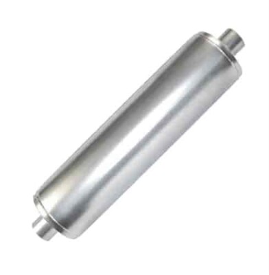 SUPER DUTY TRUCK MUFFLER, ALUMINIZED, LOUVERED CORE MAXIMIZES FLOW ...