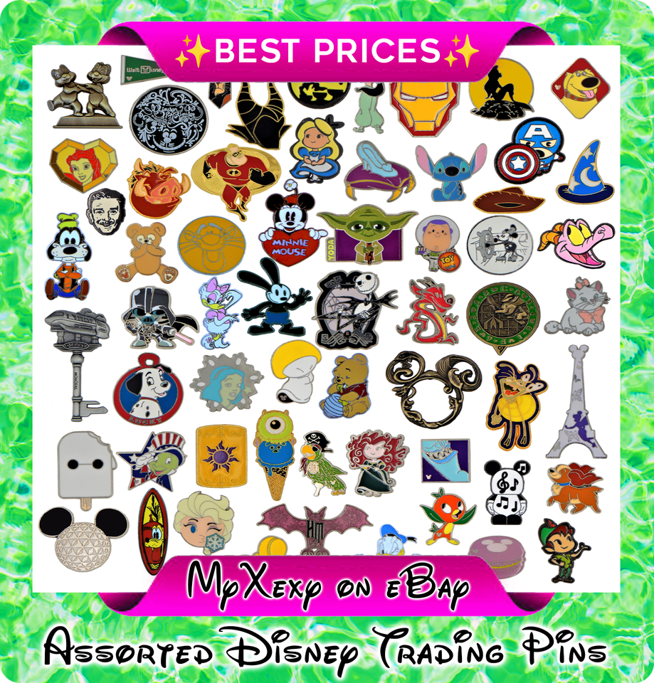 Disney Pins Lot Bulk Assorted Disney Trading Pins Princess Hero Mickey ...