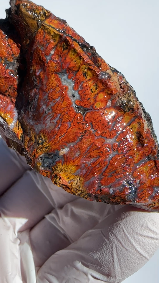 125 Grams___RARE Wingate Pass Plume Agate Rough (a.k.a. Death Valley ...