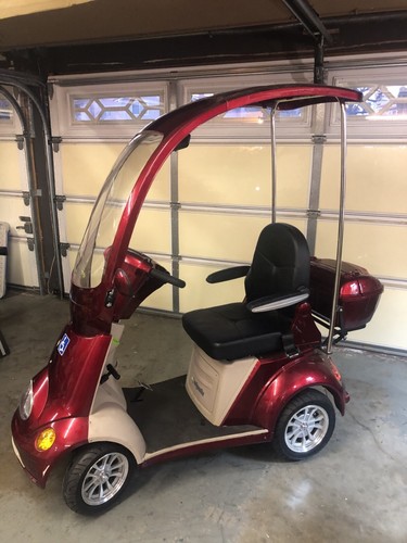 Red used 4 wheel electric mobility scooter | eBay