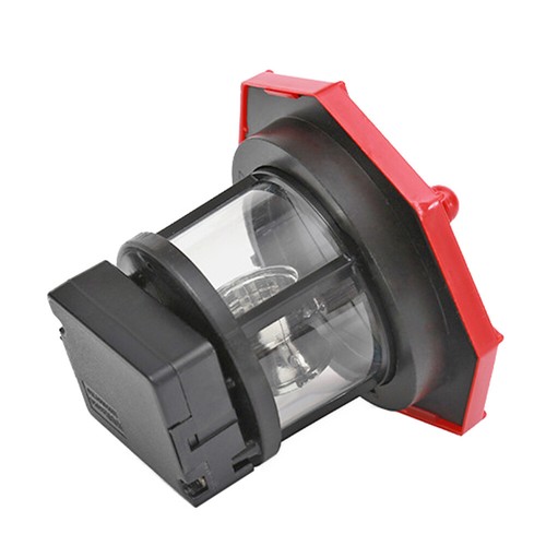 LARGE SOLAR POWERED LIGHTHOUSE ROTATING LED BULB GARDEN ORNAMENT PATIO ...