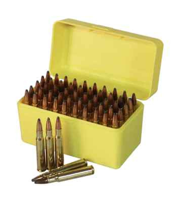 NEW Plastic Rifle Ammunition Box - 50rnd Capacity - 243, 308 etc. Ammo ...