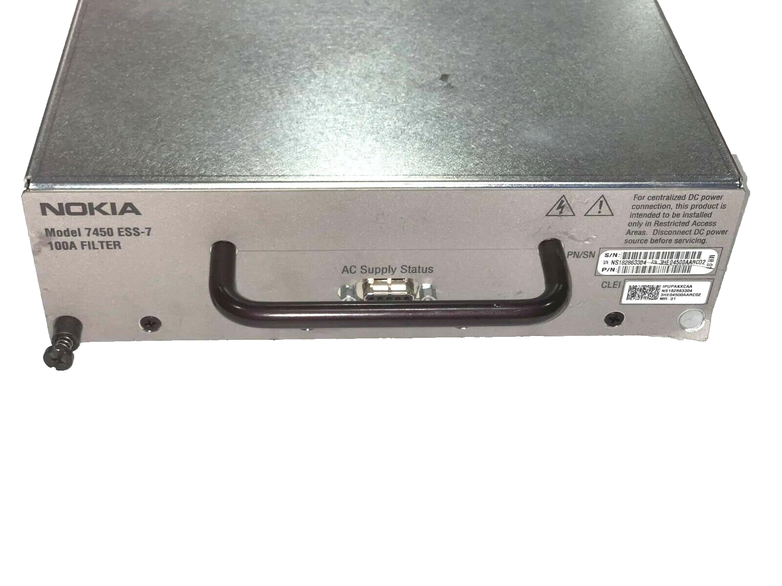 NOKIA Alcatel-Lucent 7450 ESS-7 100A Filter PN: 3HE04500AAAB02 | eBay