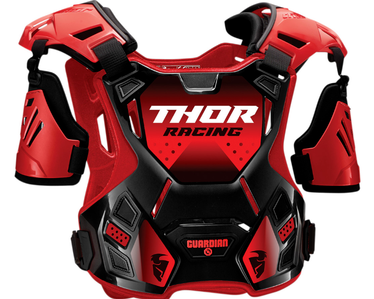 THOR YOUTH GUARDIAN ROOST DEFLECTOR - CHEST PROTECTOR - RED | eBay