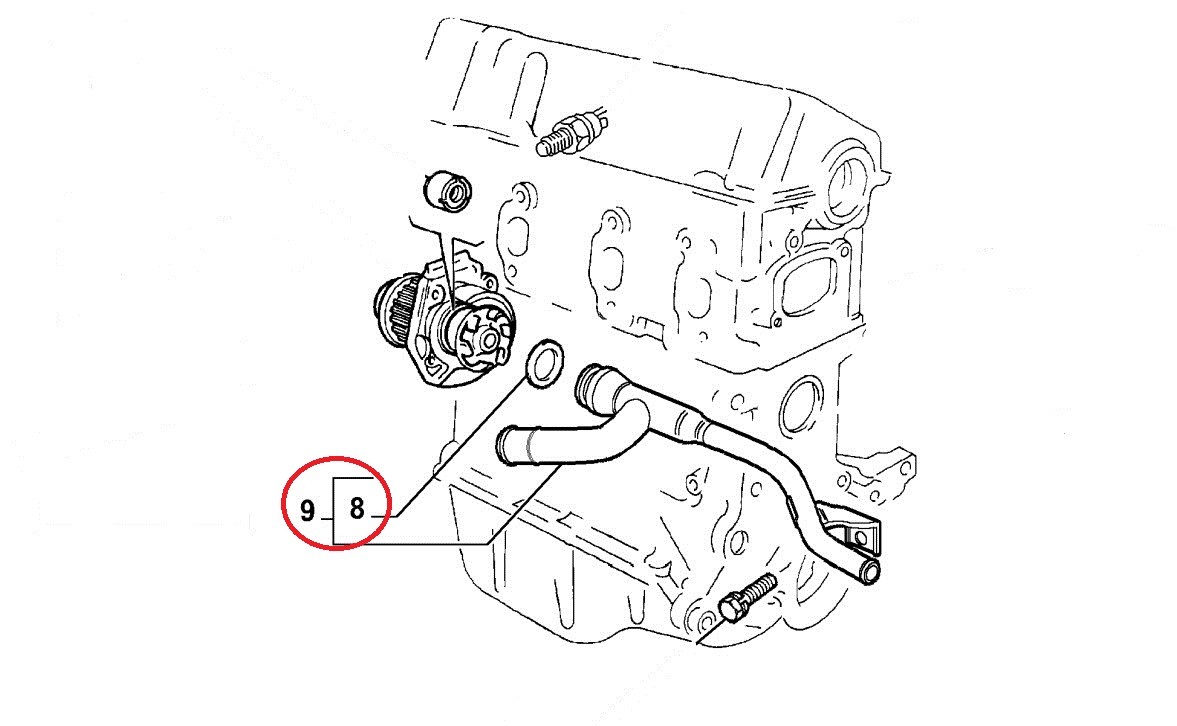 Water Pipe FIAT PUNTO BZ 99 to 2005 55188163 for sale online | eBay UK
