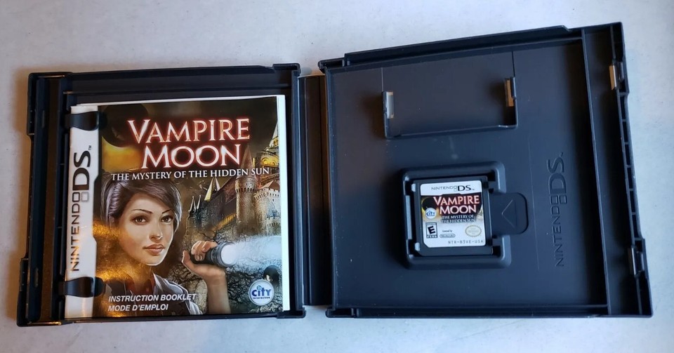 NINTENDO DS Vampire Moon: Mystery of Hidden Sun With Original Insert ...