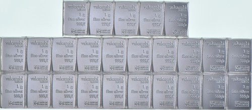 Valcambi Suisse (25 bars) 1 Gram Silver CombiBar .999 Breakable *7836 ...
