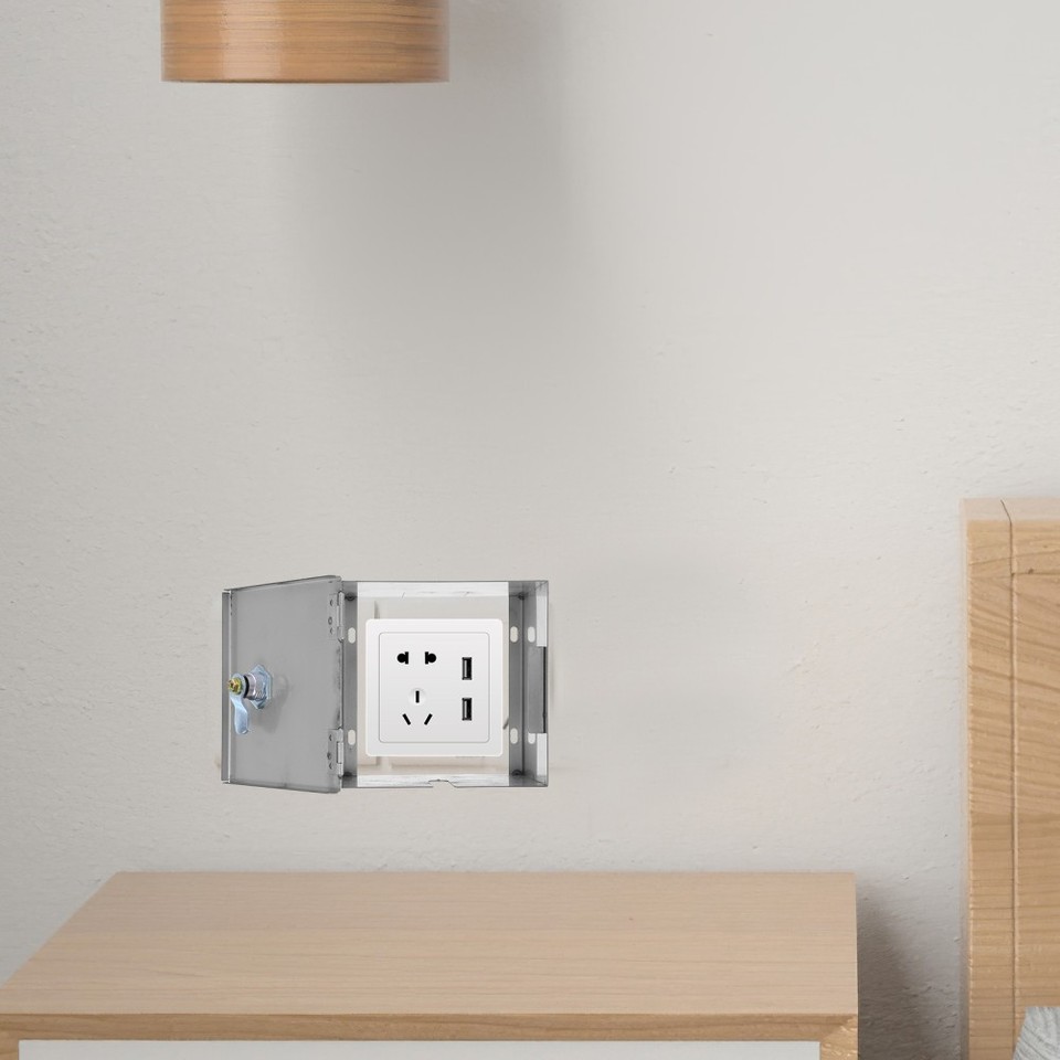 Outdoor Locking Outlet Cover Child Proofing Box Heavy Duty Weatherproof ...
