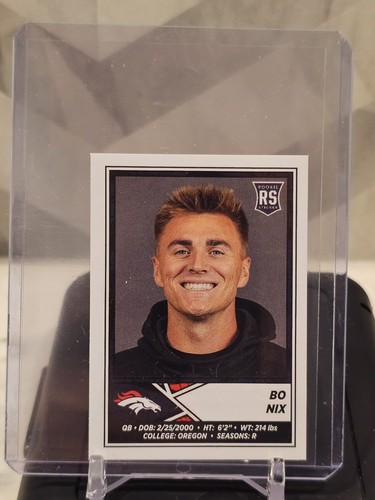 Bo Nix Rookie 2024 NFL Sticker & Card Collection Sticker #247 - Broncos ...