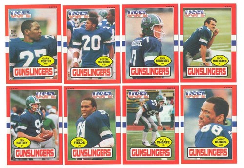 1985 Topps USFL Football Team Set - San Antonio Gunslingers | eBay