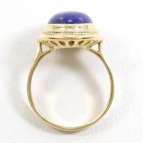 Jewelry 18K Yellow gold ring 12.5 size Lapis lazuli 5.6g Free shipping Used | eBay