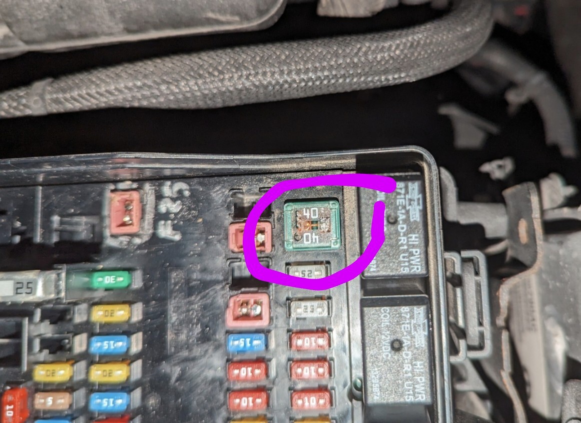 4x Automotive Low Profile JCASE Fuse 40 Amp Fuses fit Ford Chev Dodge ...