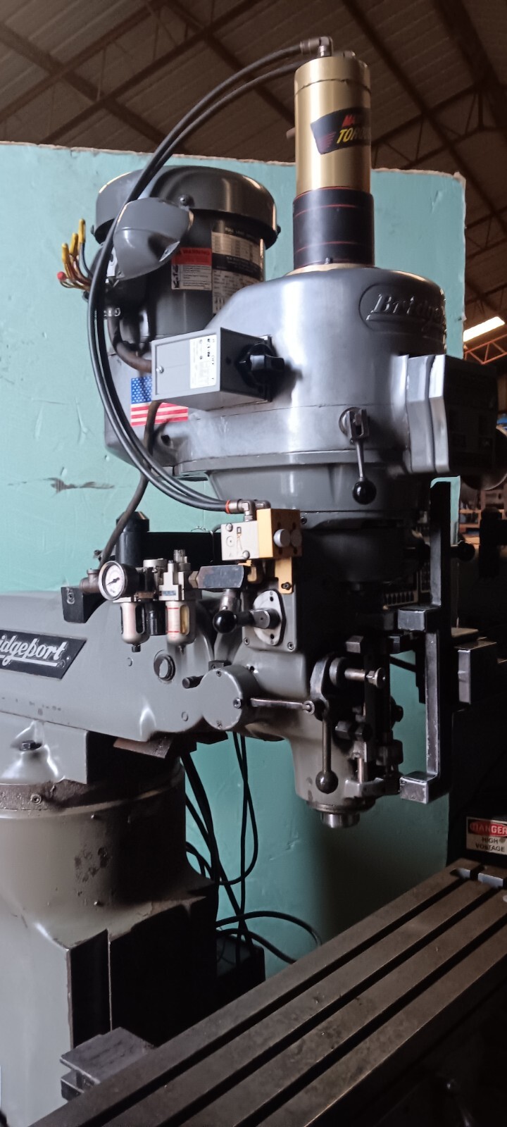 Bridgeport Proto-Trak 2 Axis CNC DRO Z vertical Knee Milling machine ...