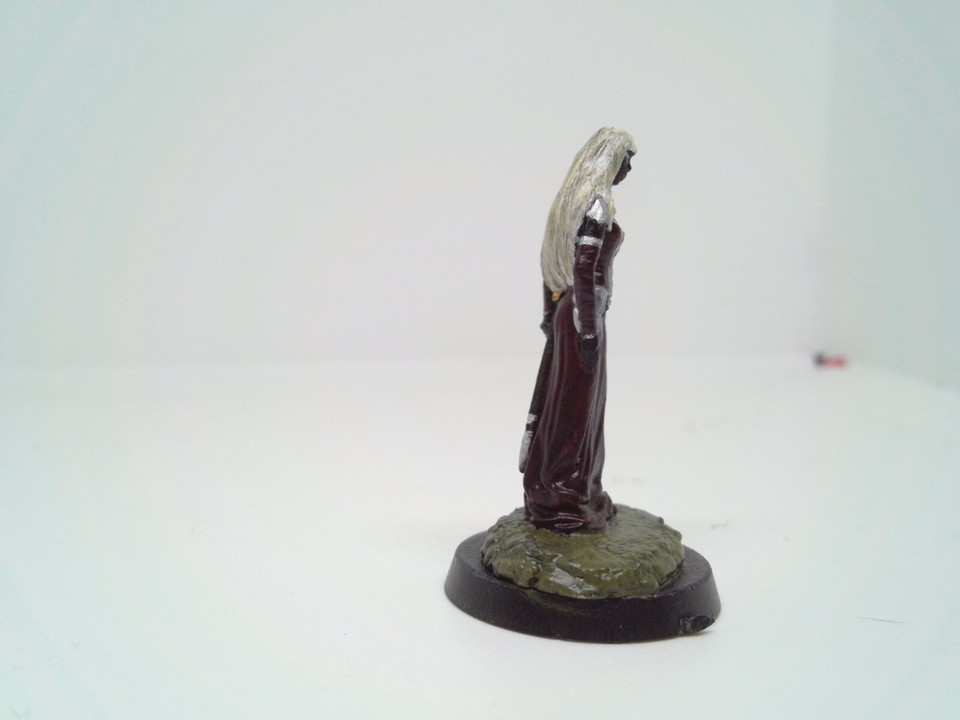 Painted Female Dark Elf Drow Priest Cleric Leader Dress & Sword D&D ...