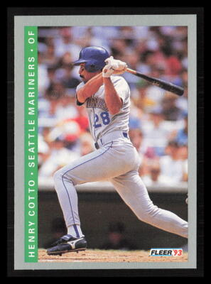 Henry Cotto 1993 Fleer #672 Seattle Mariners | eBay