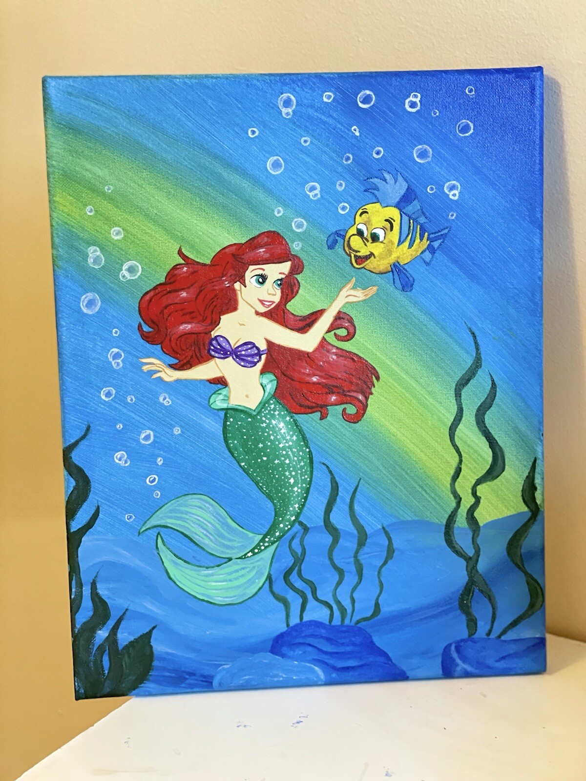 The Little Mermaid Acrylic Painting