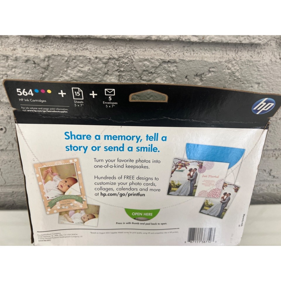 HP Combo-Pack 3 HP Ink Cartridges 564 With Photo Paper And Envelope | eBay